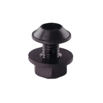 Number Plate Screw Nylon Universal Black 2 Part | AutoFast