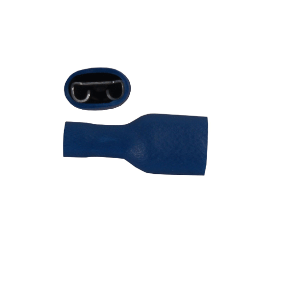 Terminal Blue Female Fully Insulated 6.3mm (50 per pack) | AutoFast