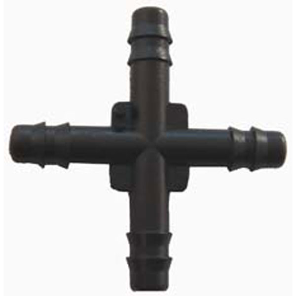 Hose Connector Universal Black 4 Way | AutoFast