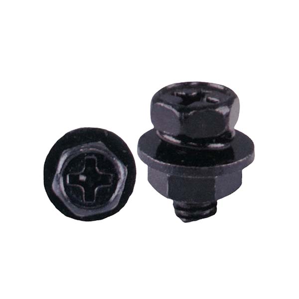 SEMS Screw with Washer M 4 x 8 Universal Black | AutoFast