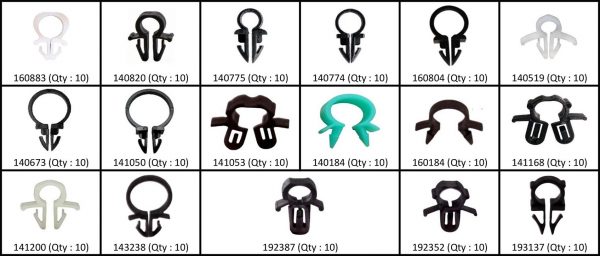 Cable Routing Retainer Assortment 171 pcs | AutoFast
