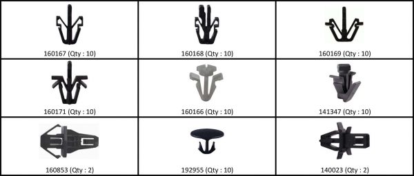 Grill Clip Retainer Assortment 75 pcs | AutoFast