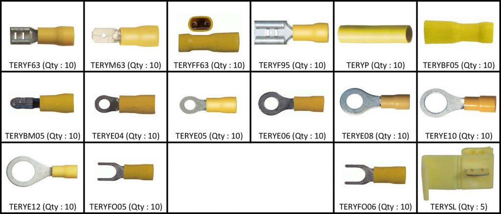 Yellow Insulated Terminal Assortment 156 pcs | AutoFast